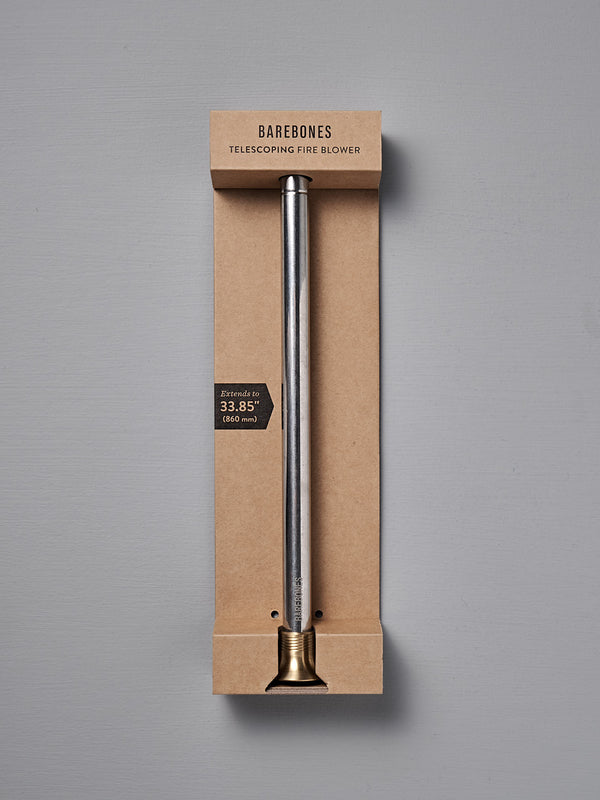 Telescoping Fire Blower – Brass & Stainless Steel | Barebones - Made Good
