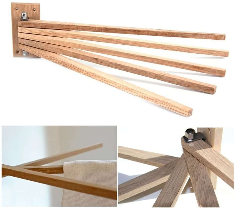 5 Arm Towel Dryer – Oak — Made Good