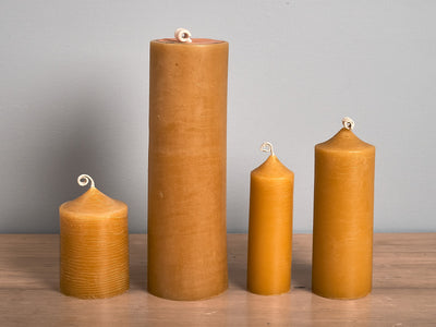 Pillar Beeswax Candle – Tall | Hohepa Candles - Made Good