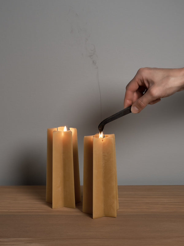 Star Pillar Beeswax Candle | Hohepa Candles - Made Good