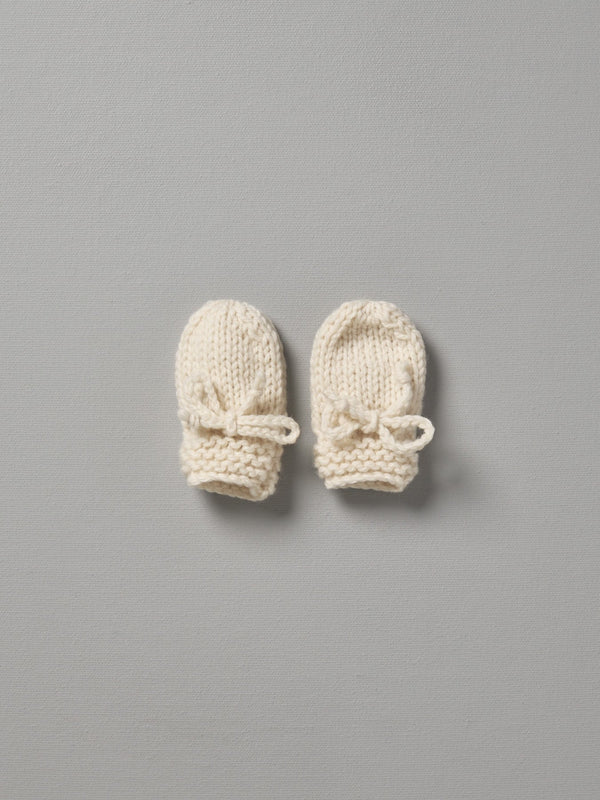 Hand Knitted Mittens - Natural | Weebits - Made Good